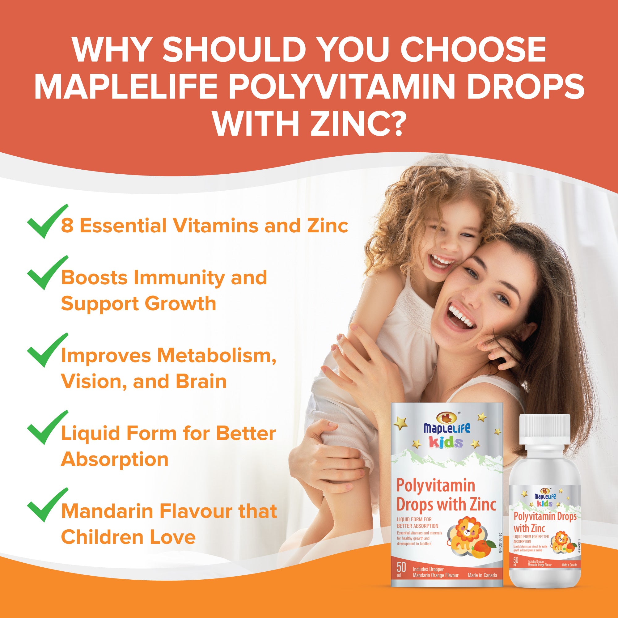 Polyvitamin Drops with Zinc 50ml – MapleLife Nutrition