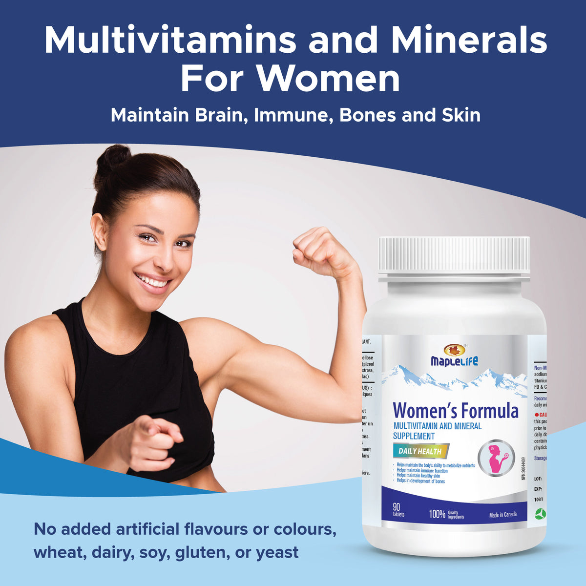 Women's Formula Multivitamin and Mineral Supplement 90 Tablets ...
