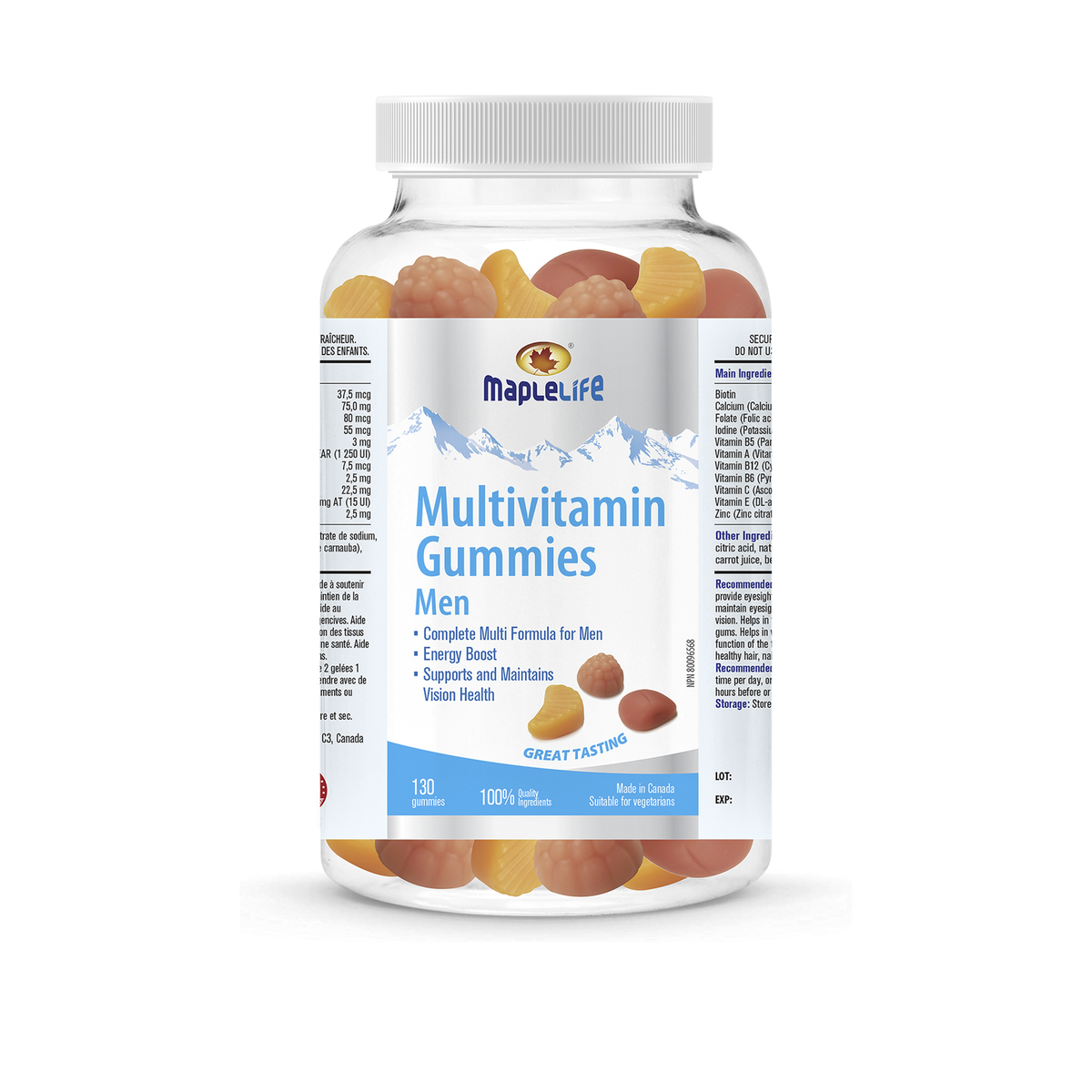 Multivitamin Gummies For Men 130 Gummies – MapleLife Nutrition