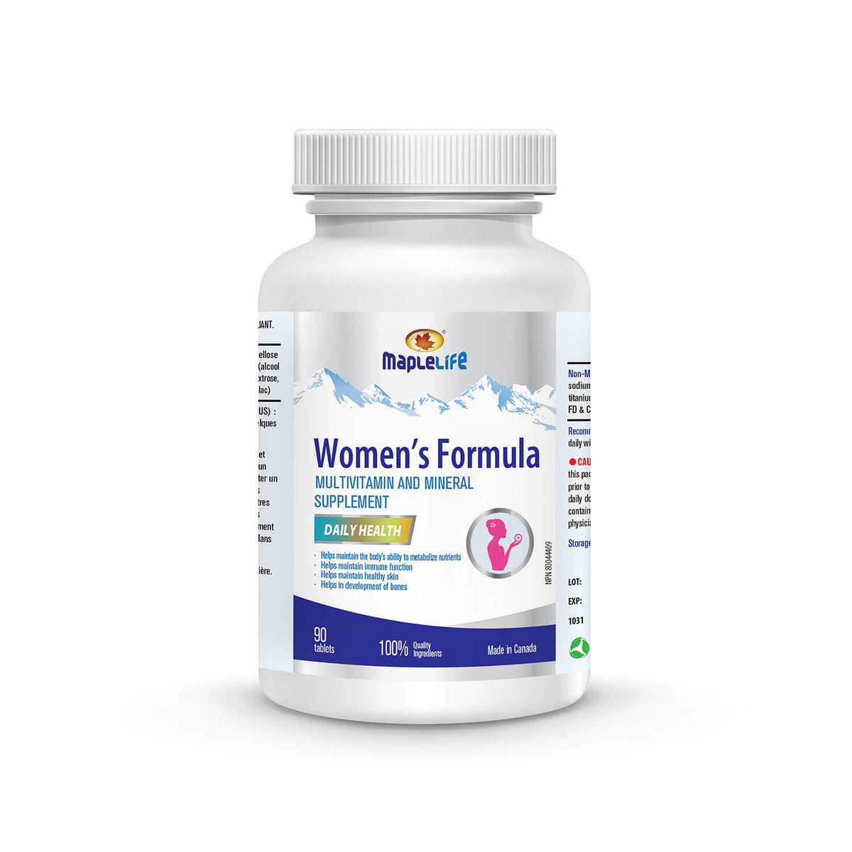 Women's Formula Multivitamin and Mineral Supplement 90 Tablets ...